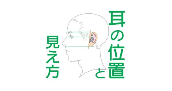 耳の位置を意識すると、人物イラストに存在感を引き出させる